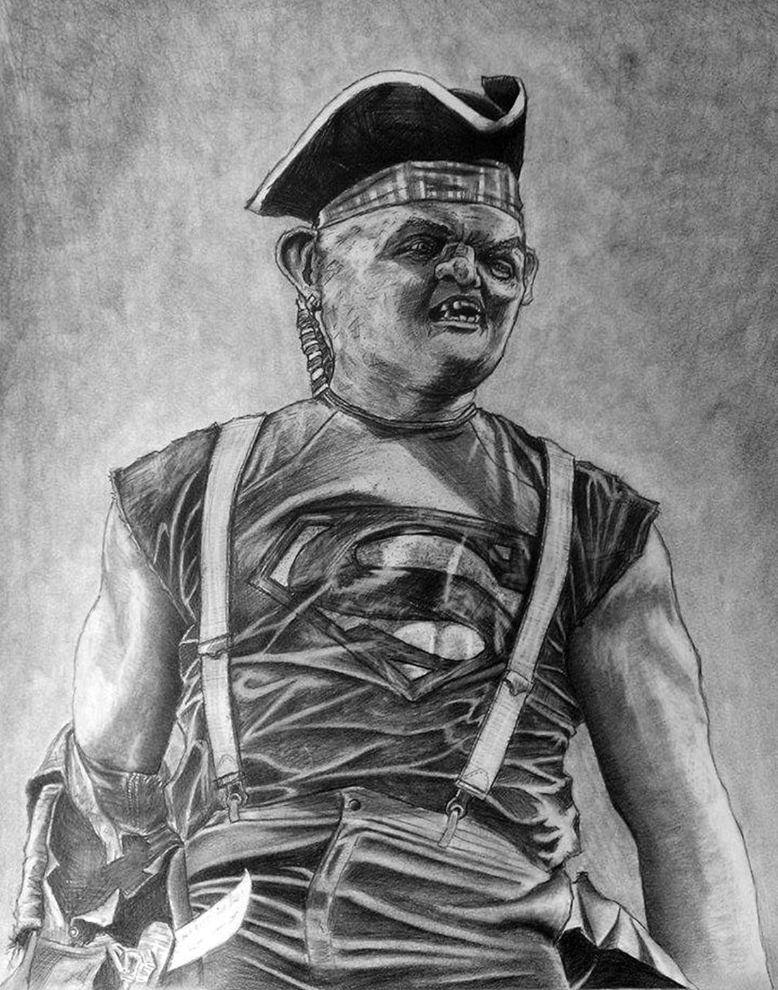 The Goonies Sloth Original Art Print 11x14 by ScottValline