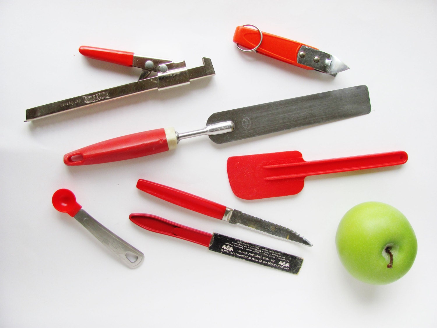 Vintage Kitchen Tools Red 1950's Lustro'Ware Quikut by OldLikeUs