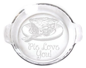 Pie plate etching | Etsy