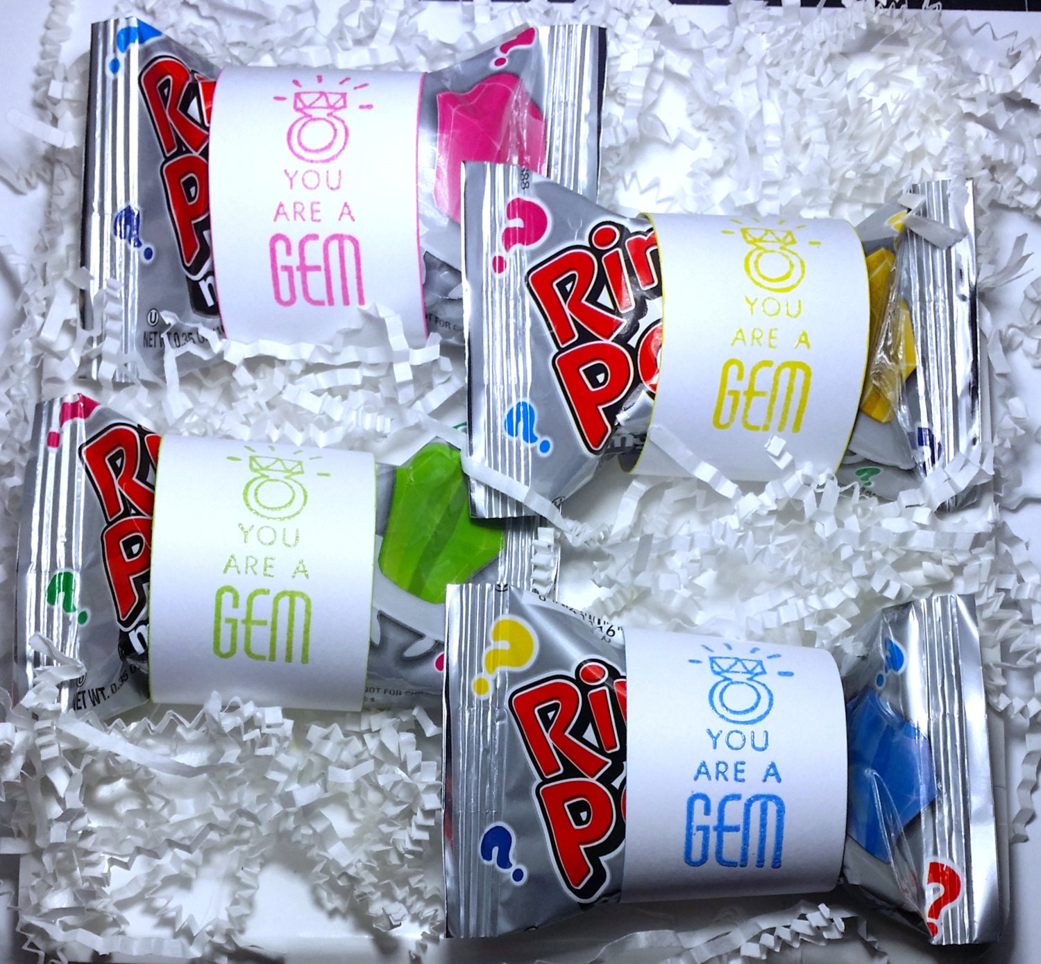 Party Favors Ring Pop Mysteries : You Are A by StuckLikeGlueCrafts