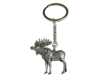 Unique moose keychain related items | Etsy