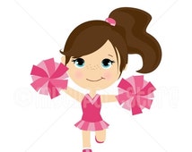 Unique cheerleader clipart related items | Etsy