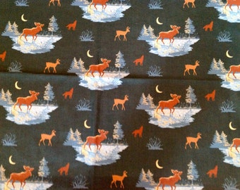 Moose fabric | Etsy