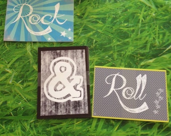 3D SVG box card Rock Star design DIGITAL download