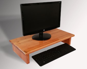 Wood monitor stand | Etsy