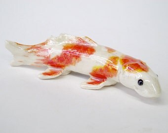 Koi fish in pond | Etsy