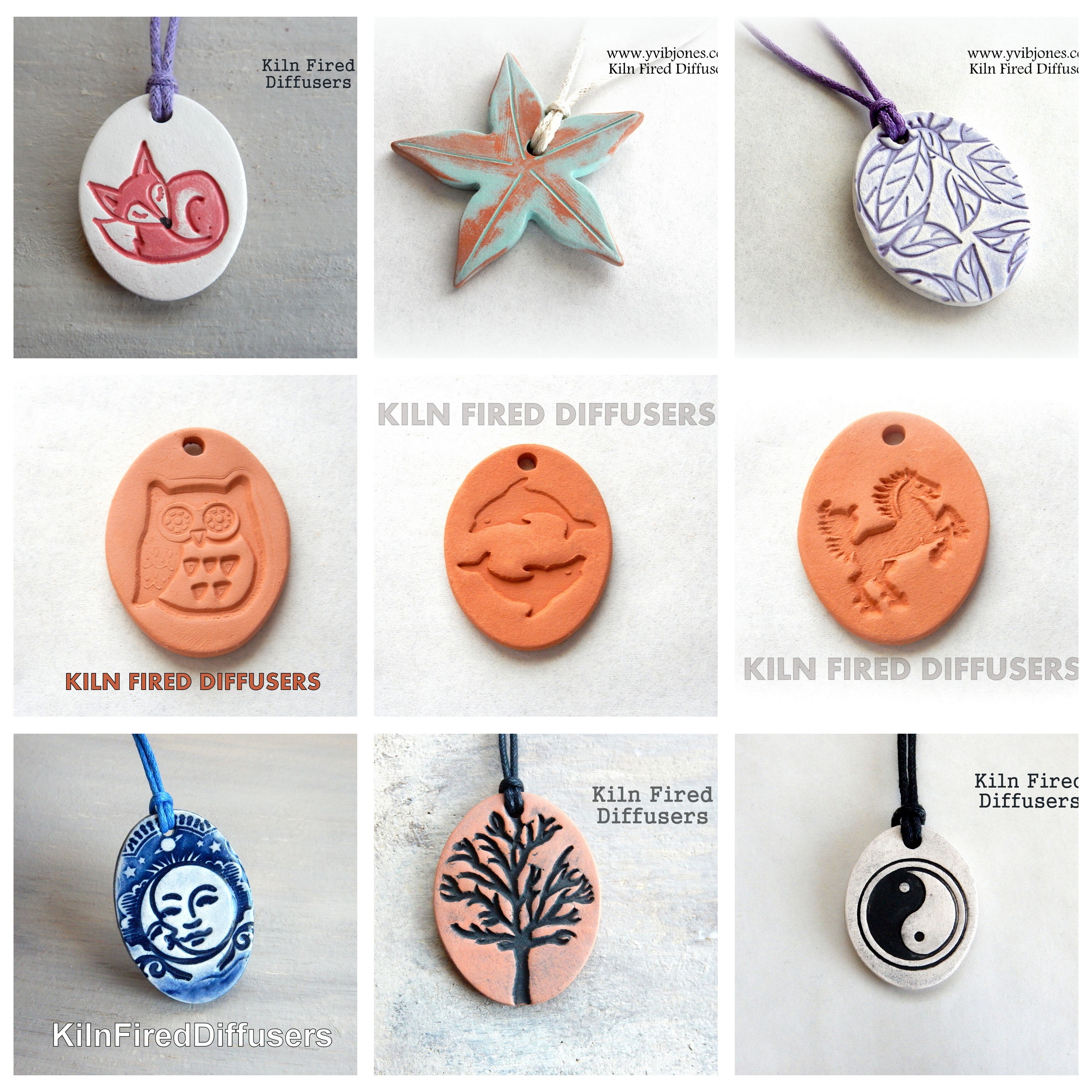 High Quality Essential Oil Diffuser Jewelry by KilnFiredDiffusers