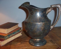 Unique silver plate pitcher related items | Etsy