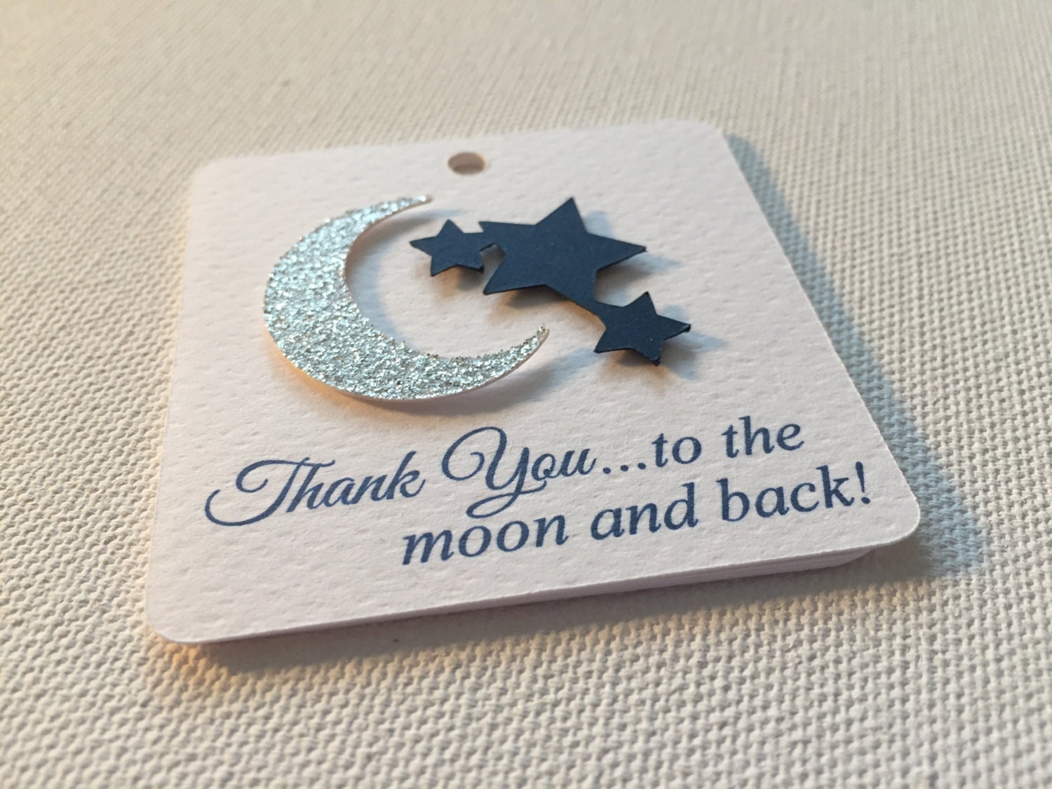 Moon Star Favor Baby Shower Tag baby boy girl gender
