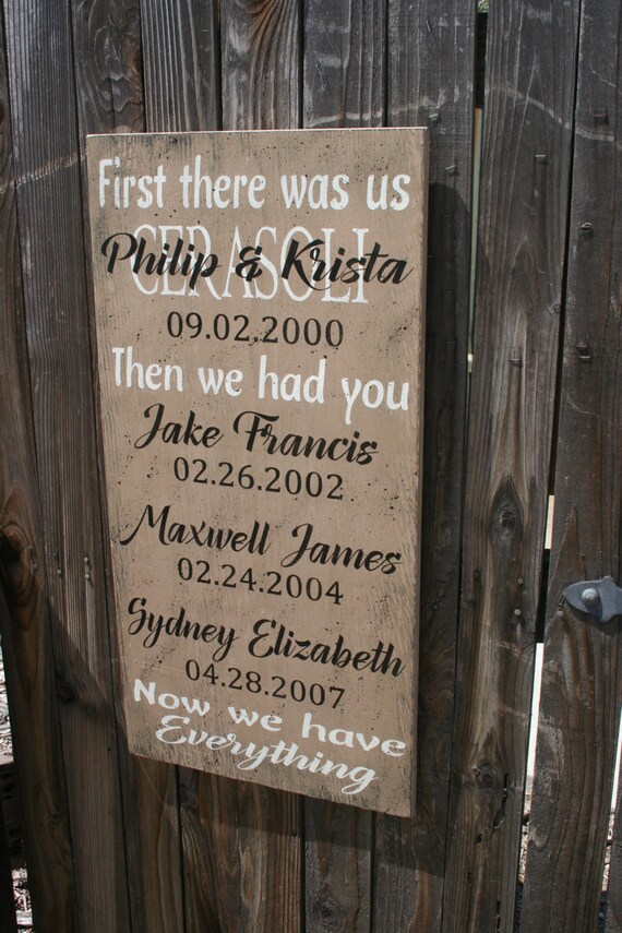 First There Was Us Wood Sign First We Had Each Other