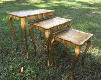 Unique nesting tables related items | Etsy