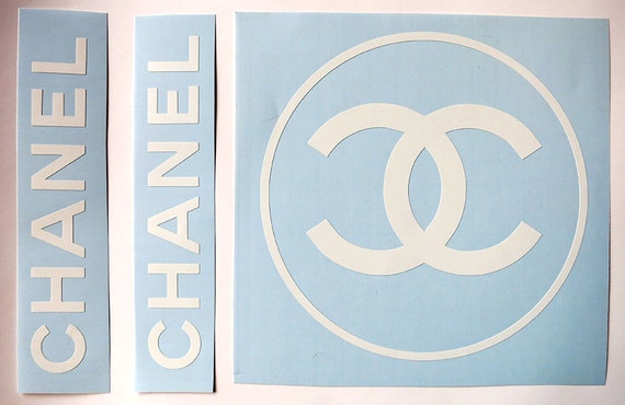 CHANEL Vinyl Decal .CHANEL logo stickers. by Agitasworks on Etsy