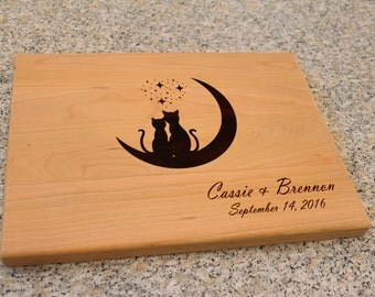 Cat cutting board | Etsy