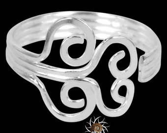 Beautiful Sterling Silver Toe Ring Adjustable Toe Ring