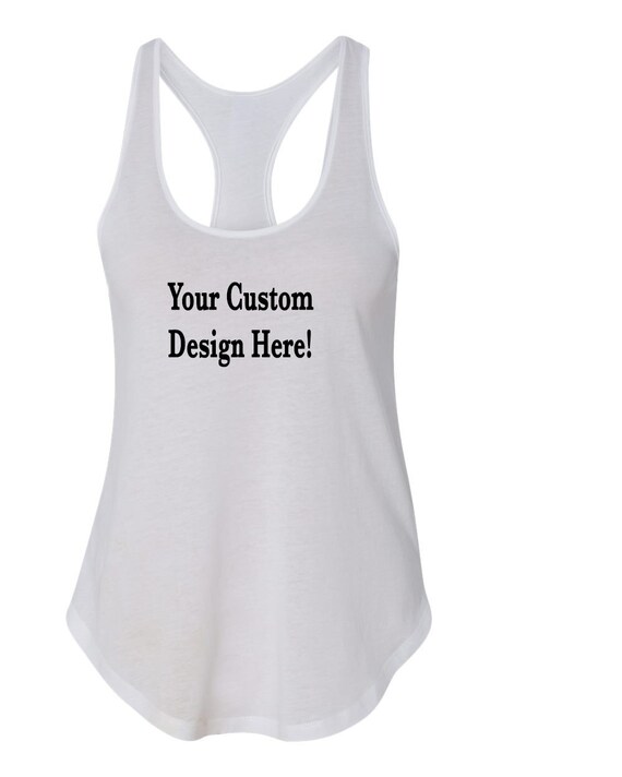 100% Custom Order Women's Tank Top Custom Graphic Design