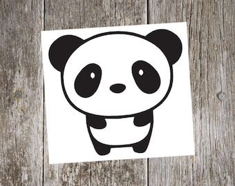Panda decal | Etsy
