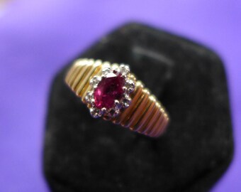 Small ruby ring | Etsy