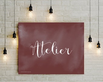 Atelier sign | Etsy
