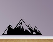 Mountain wall decal | Etsy