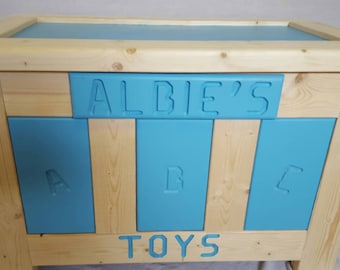 Wooden toy box | Etsy