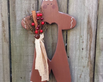 Unique wood gingerbread man related items | Etsy