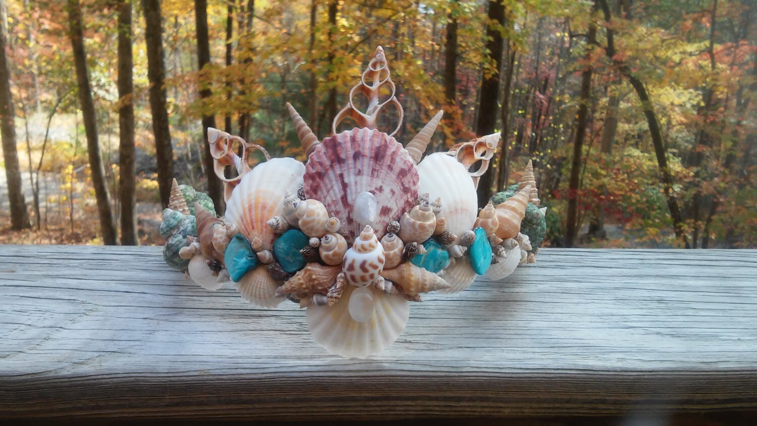 mermaid crown seashell crown crystal crown by dieselboutique