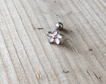 Flower helix earring | Etsy