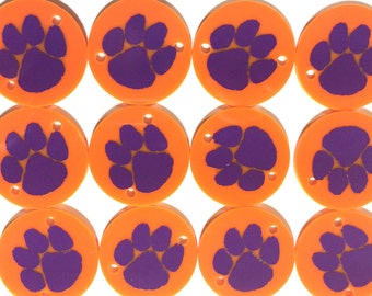 Clemson paw print | Etsy