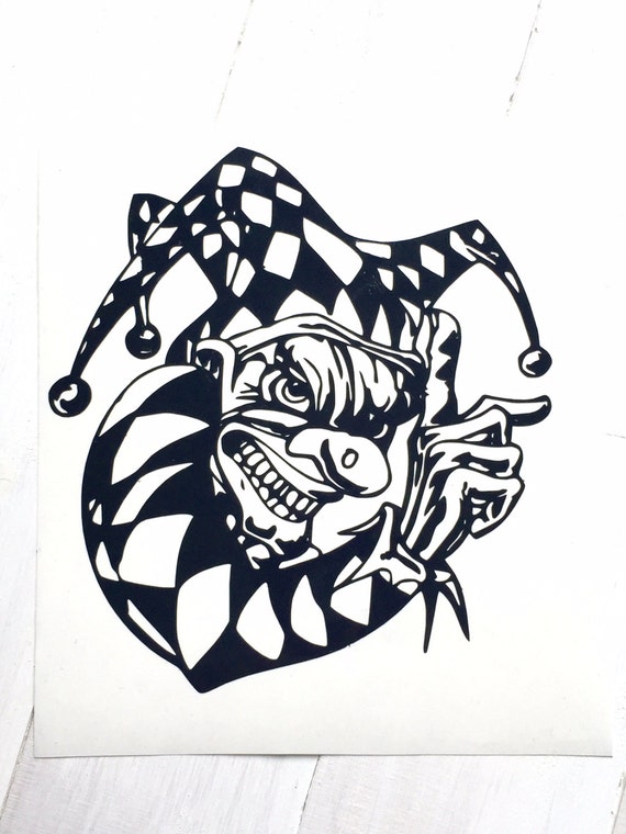 DIY Wicked Jester cut from Vinyl