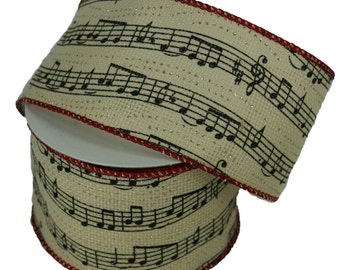 Musical note ribbon | Etsy