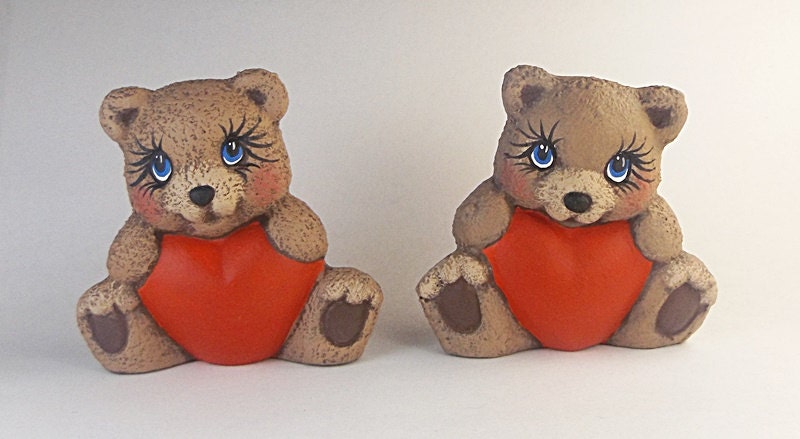 Teddy Bear Ceramic Teddy Bear Hand Painted by CraftNGiftCreations