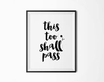 Unique this too shall pass related items | Etsy