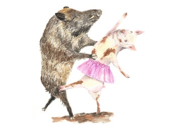 Unique dancing pig related items | Etsy