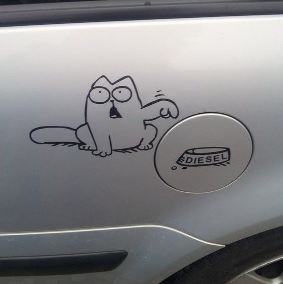 Cat car vinyl decal sticker