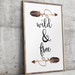 Tribal arrow print Wild and free printable 8x10 art print