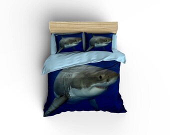 Shark duvet cover | Etsy