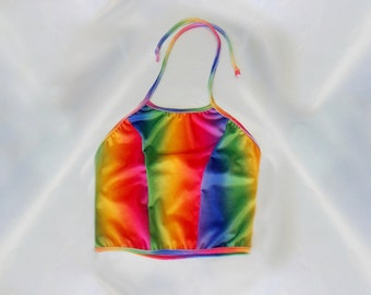 Unique rainbow crop top related items | Etsy
