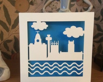 Liverpool skyline | Etsy