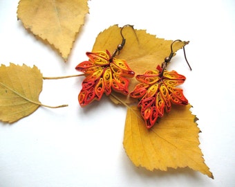 Quilled leaves | Etsy