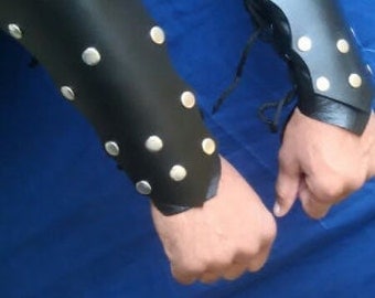 Leather arm bracer | Etsy