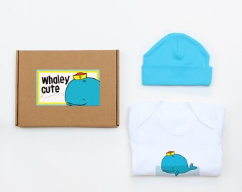 Preppy Whale Birthday Tutu Outfit Navy/bright pink/white