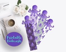 Unique octopus bookmark related items | Etsy