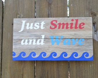 Smile and wave | Etsy