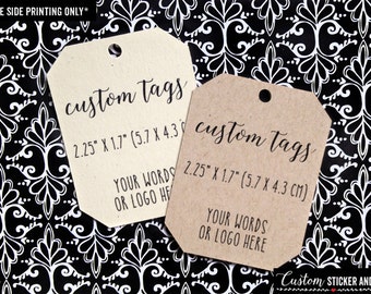30 custom tags round 2 product tags logo tags wedding