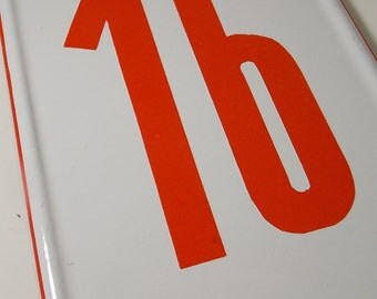 Enamel house numbers | Etsy