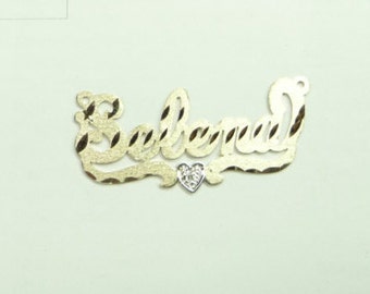 Diamond name plate | Etsy