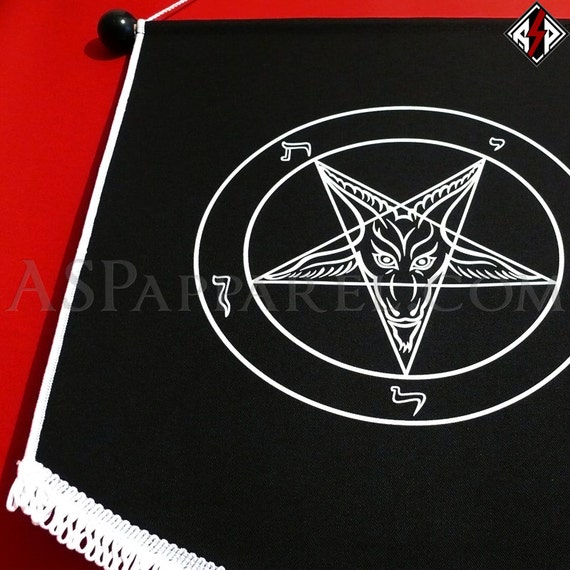 Sigil of Baphomet Satanic Pennant Banner FREE by SatanicClothing