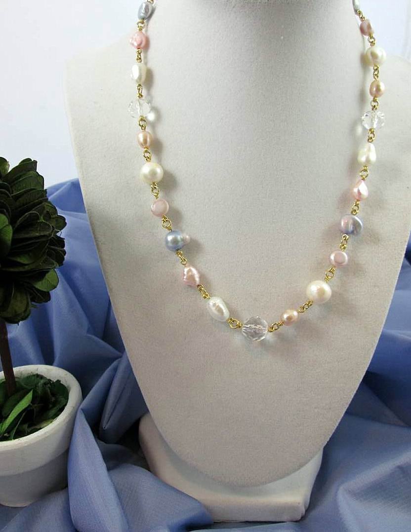 Pearl Necklace Beaded Necklace Pearl Jewelry Freshwater