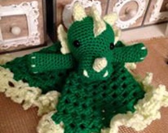 Dragon Baby Blanket Easy level knitting pattern
