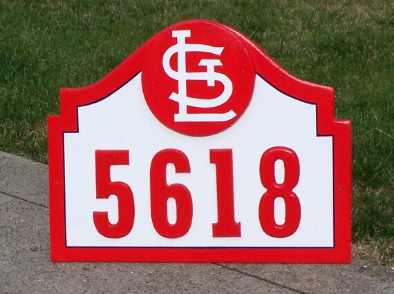 ST. LOUIS CARDINALS Address Sign Custom Made for by duranduran2946